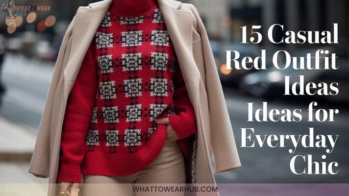 15 Casual Red Outfit Ideas For Everyday Chic