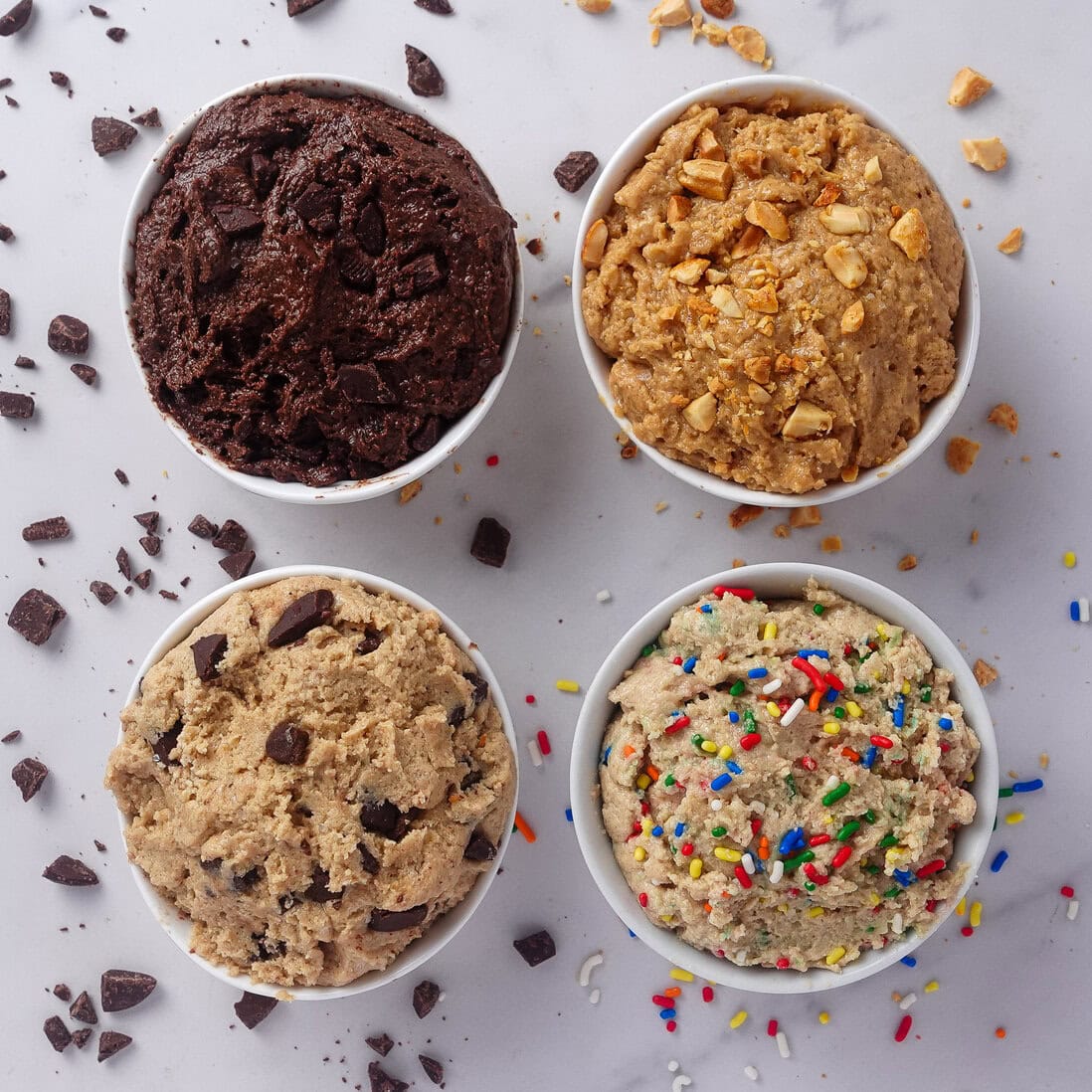The Best Protein Cookie Dough (With 4 Flavor Options)