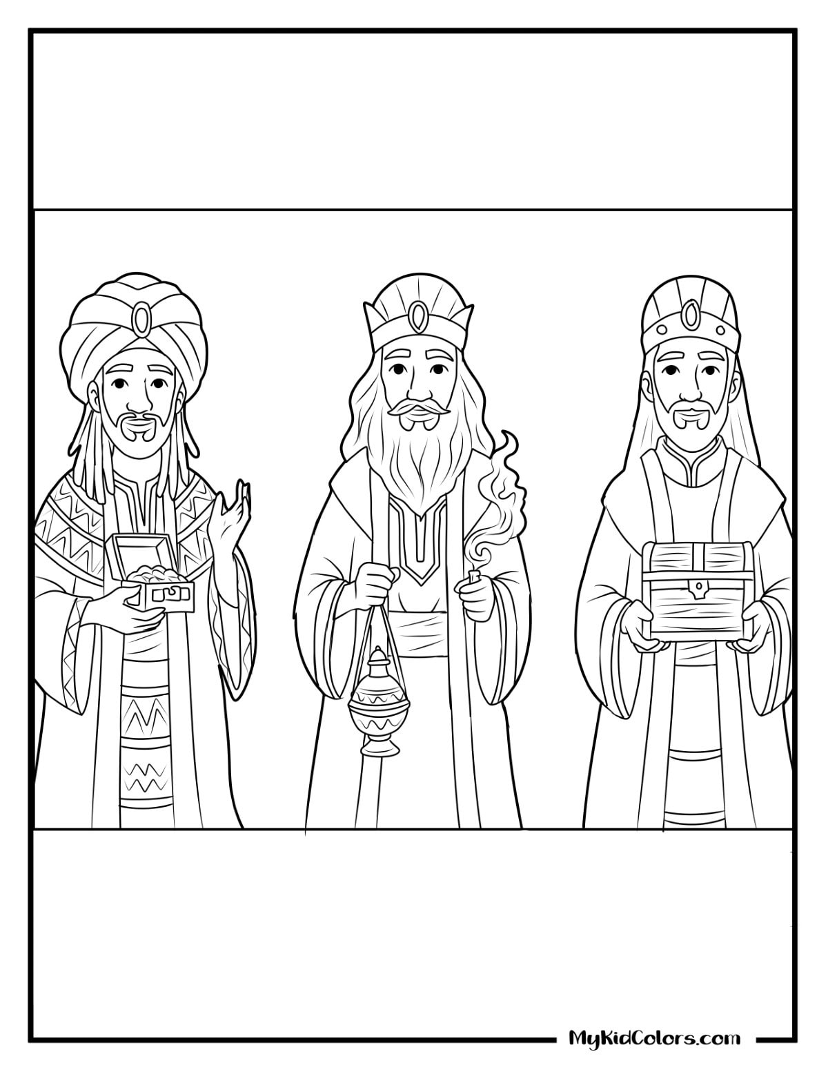 wise men coloring sheet