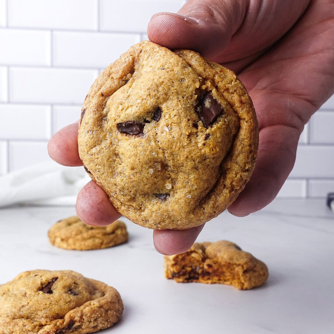 The BEST Homemade Chocolate Chip Protein Cookies