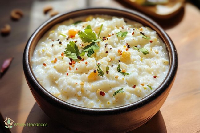 Curd Rice Recipe (Restaurant Style) - Wholy Goodness