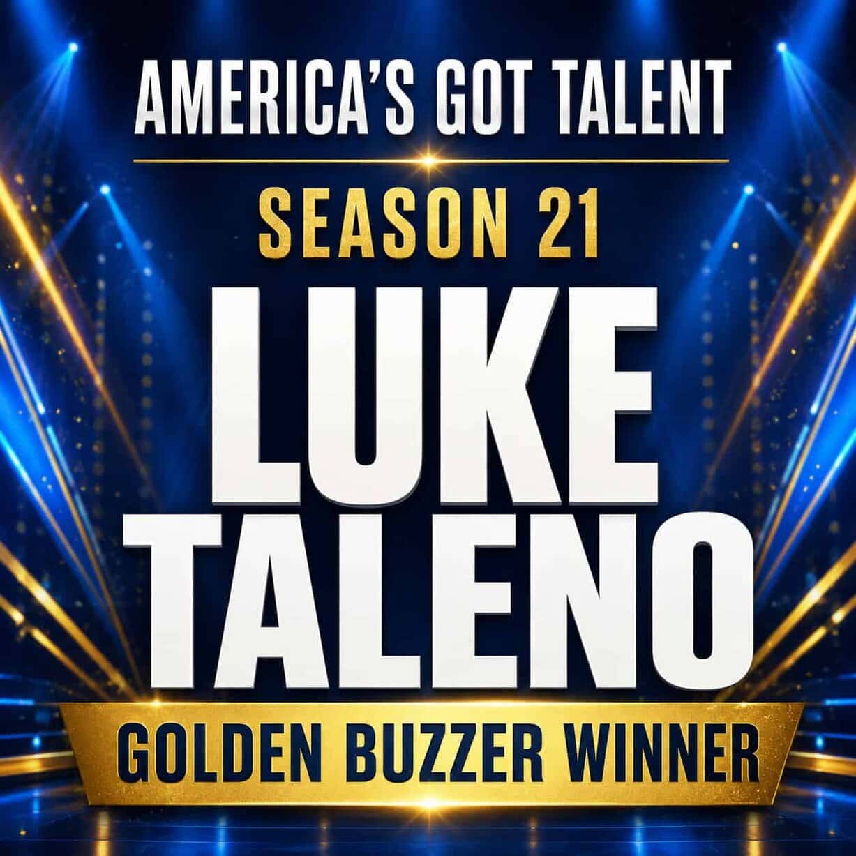 Luke Taleno AGT Season 21 Golden Buzzer Winner