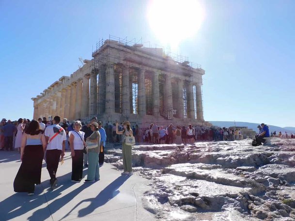 Athens from a Cruise Ship at Piraeus Cruise Port