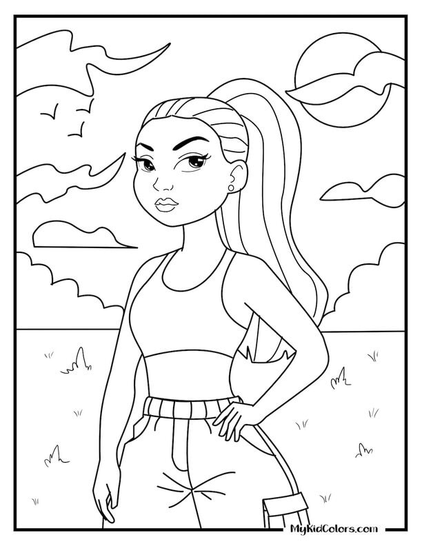 15 Free Baddie Coloring Pages | Trendy Printables for Kids & Teens