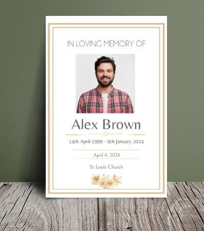 Funeral committal - Funeral Order Of Service Printing