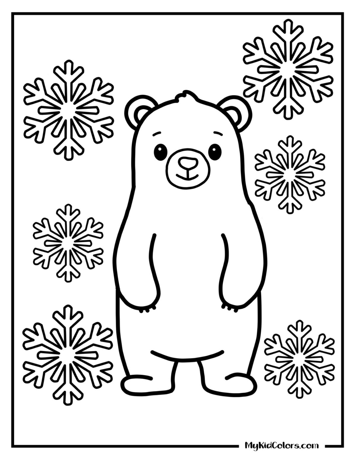 christmas coloring pages polar bear