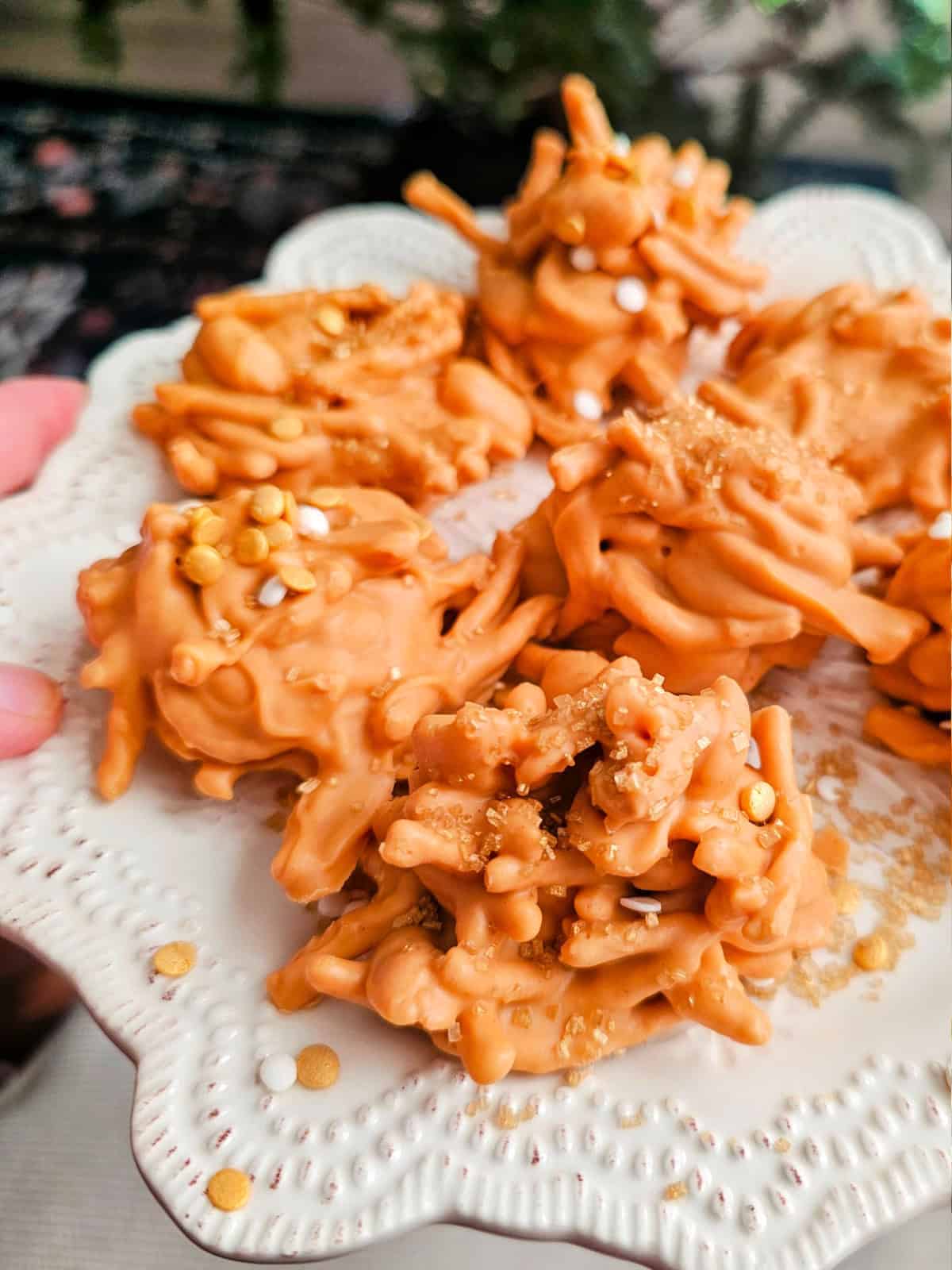Easy No-Bake Butterscotch Haystacks - My Homemade Roots