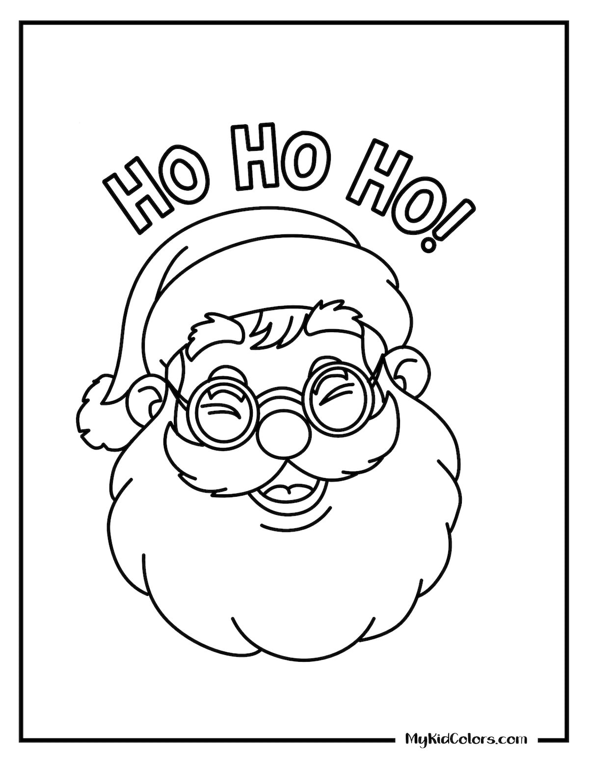 santa claus coloring pages printable free