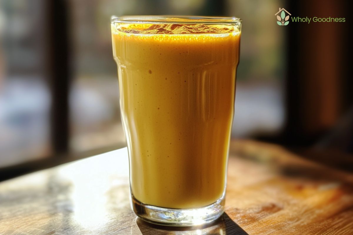 Vegan Turmeric Golden Milk Recipe (Haldi Doodh) - Wholy Goodness