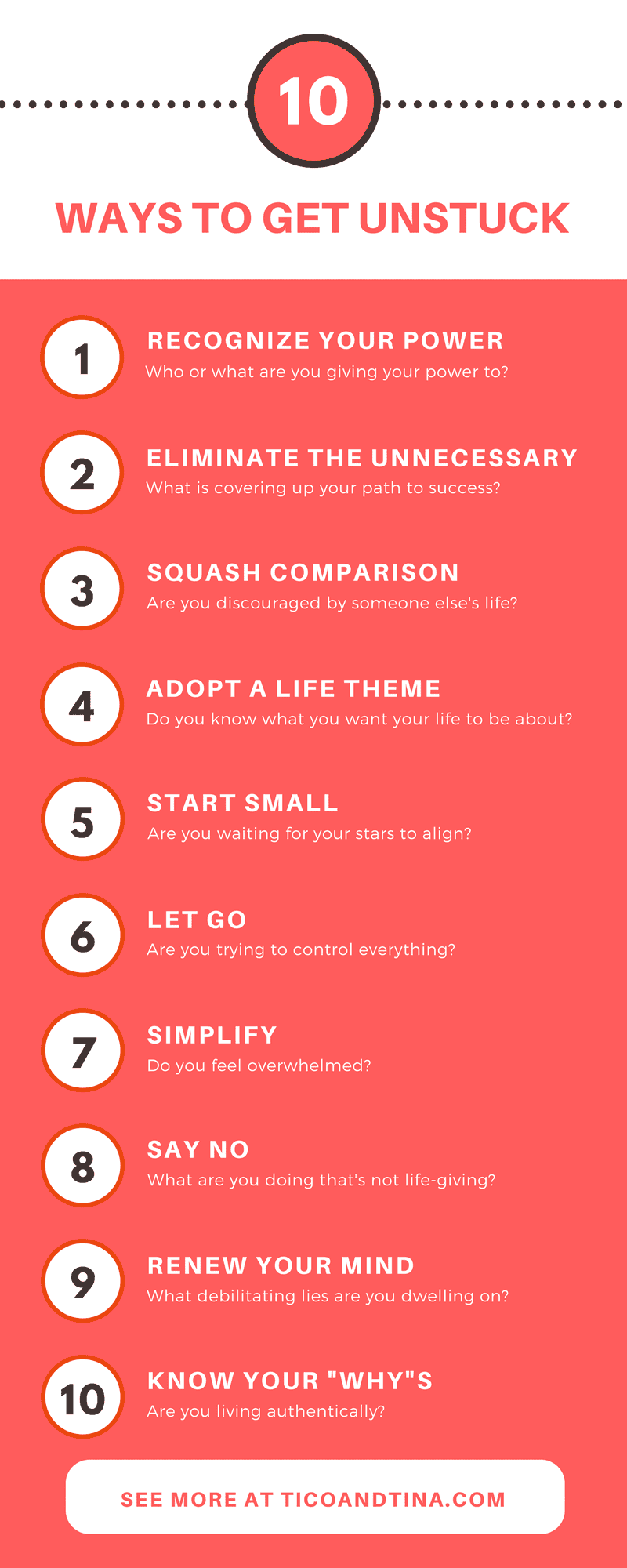 10 Reasons You Get Stuck and How to Break Free - Tico+Tina