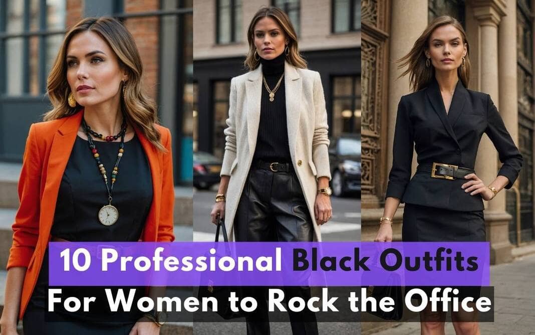 10 Professional Black Outfits For Women To Rock The Office