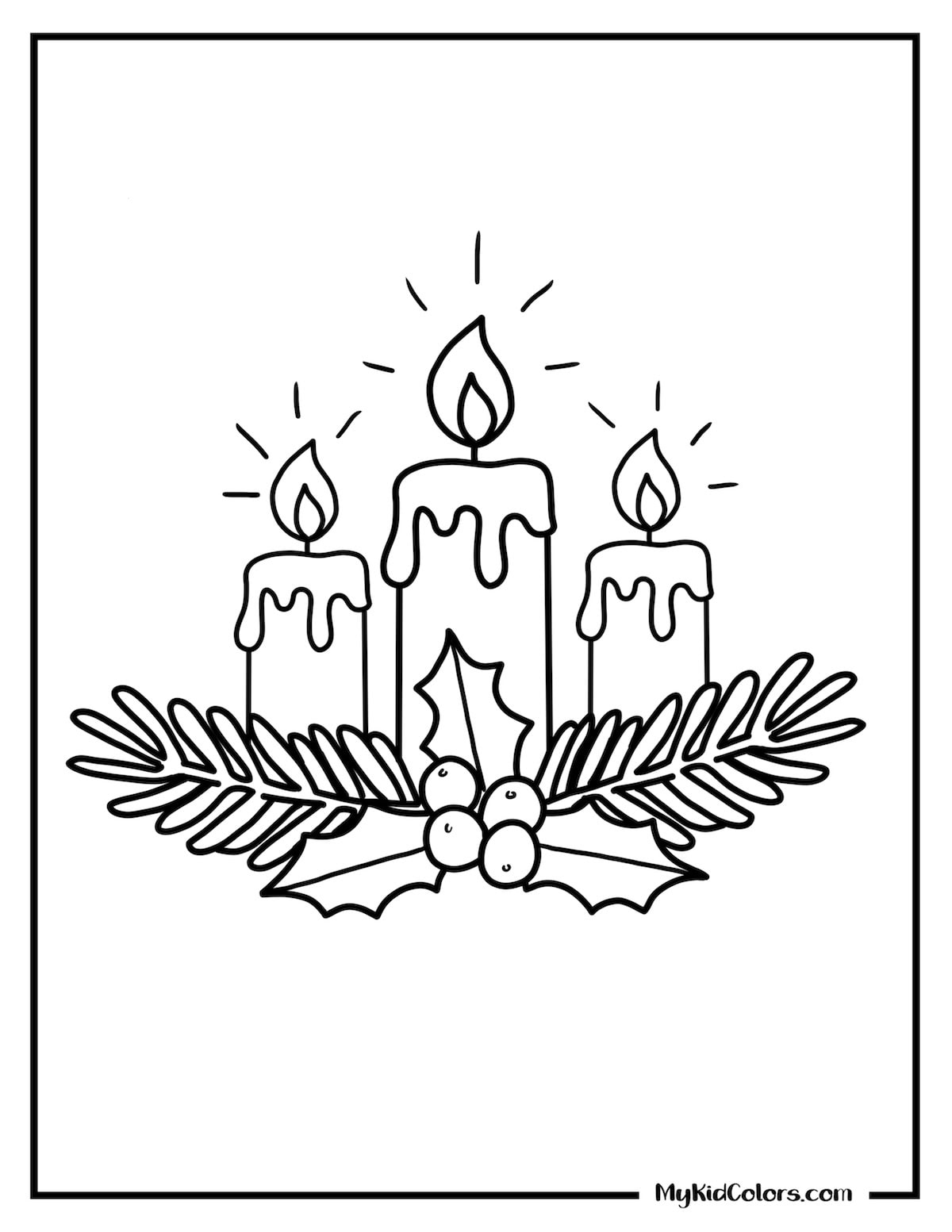 yule coloring pages free printable