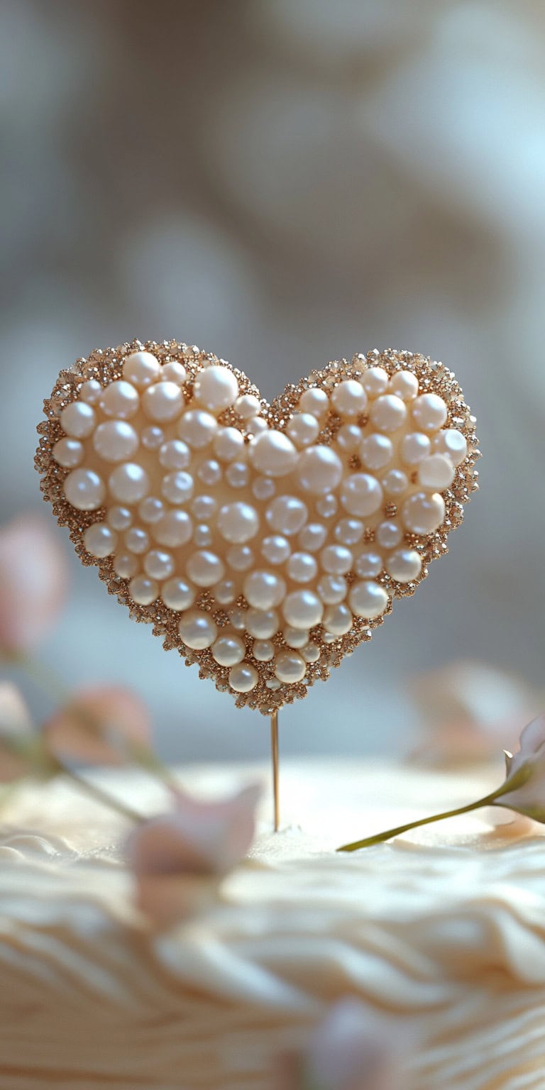 28 Wonderful Wedding Cakes With Pearls: Timeless Inspiration