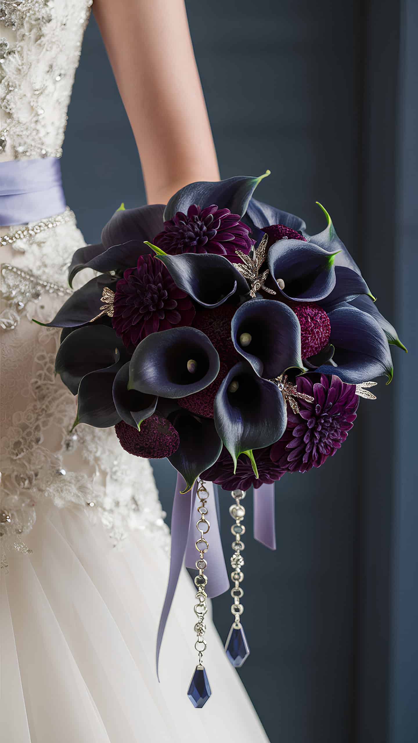 21 Dark Wedding Bouquets: Chic and Unique Floral Ideas for Your Big Day