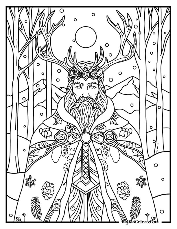 15 Free Yule Coloring Pages (Free PDF Printables)