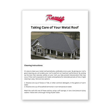 Literature Downloads - Ramco Metal Roofing & Buildings - Indiana