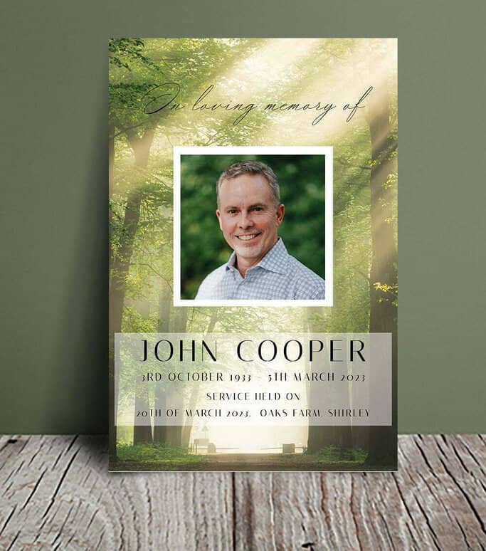 Rugby funeral order of service template 161 - Funeral Order Of Service