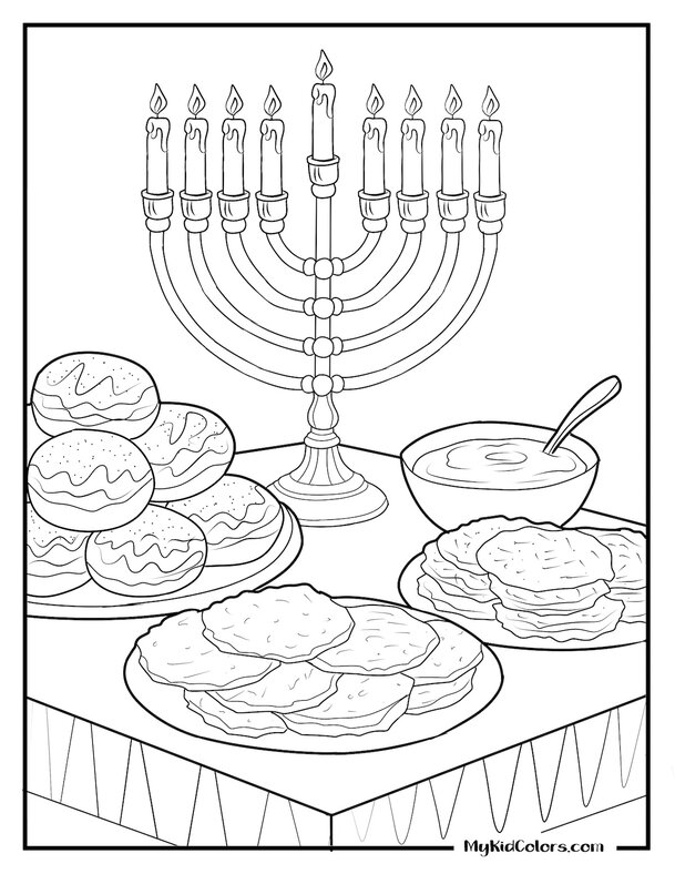 15 Free Hanukkah Coloring Pages (Printable PDF Download)