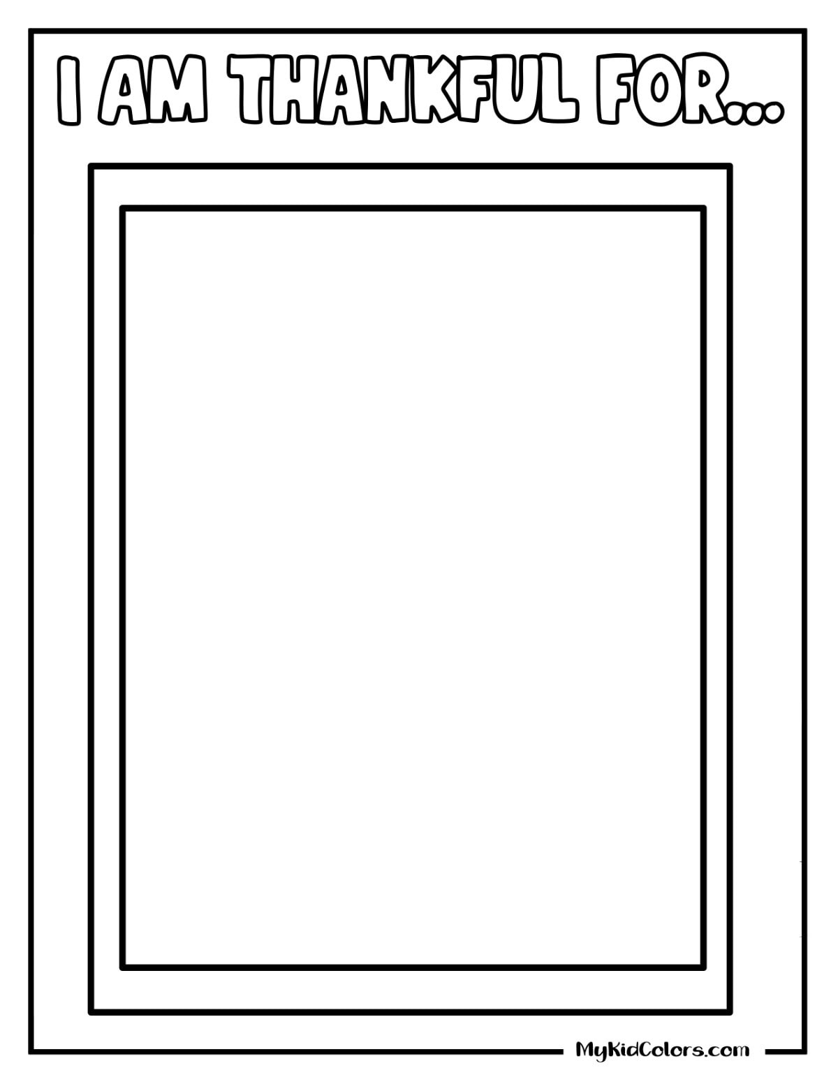 i am thankful for coloring pages free
