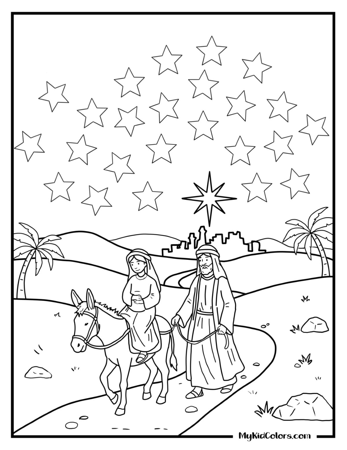 december coloring pages free