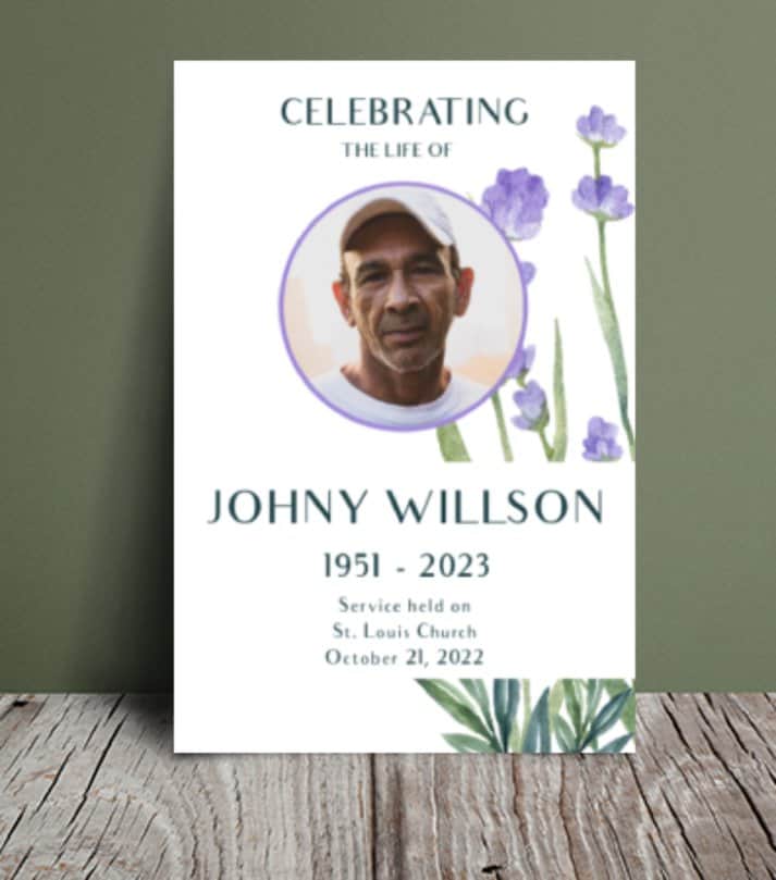 Christian funeral order of service 038 - Template Design - Funeral ...