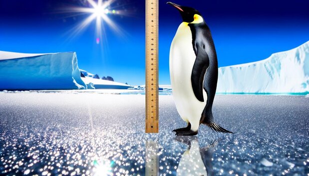 Measuring The Heights Of The Tallest Emperor Penguin