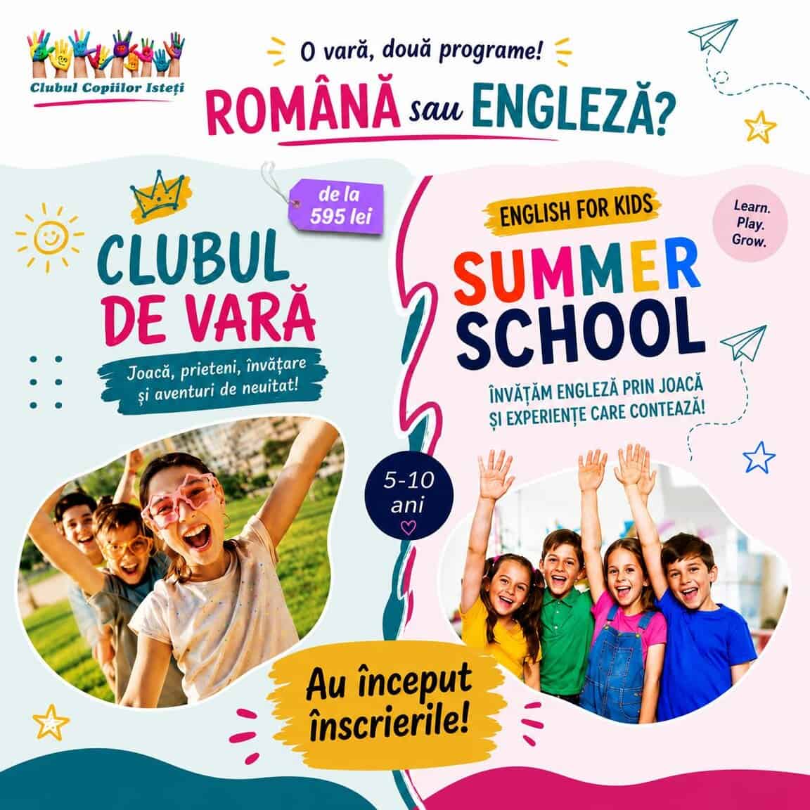 Școli de Vară și Tabere în 2026: Cele mai faine programe de vacanță ...