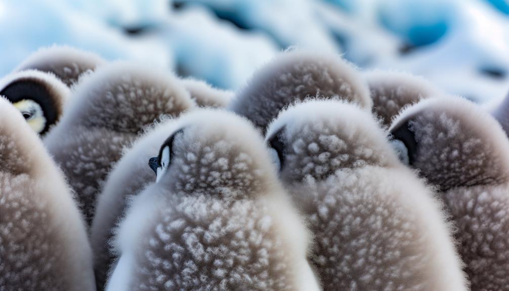 What Do Baby Emperor Penguins Look Like In Terms Of Colors And Patterns?