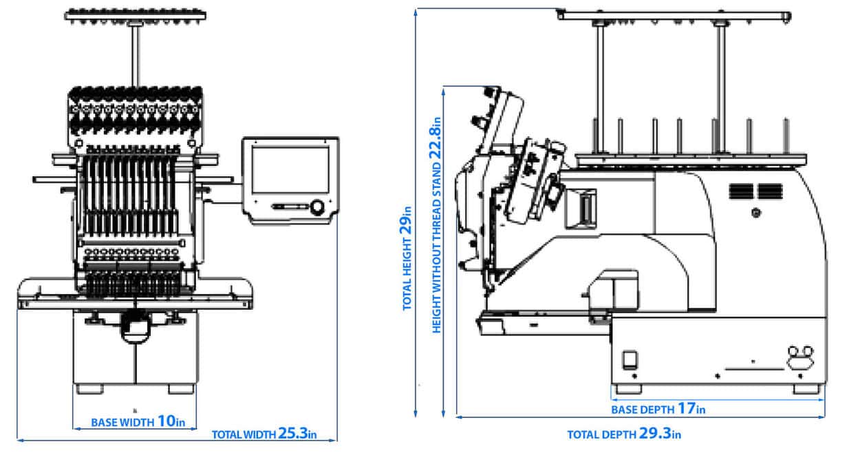 Texmac's HCS3-1201 Voyager Embroidery Machine