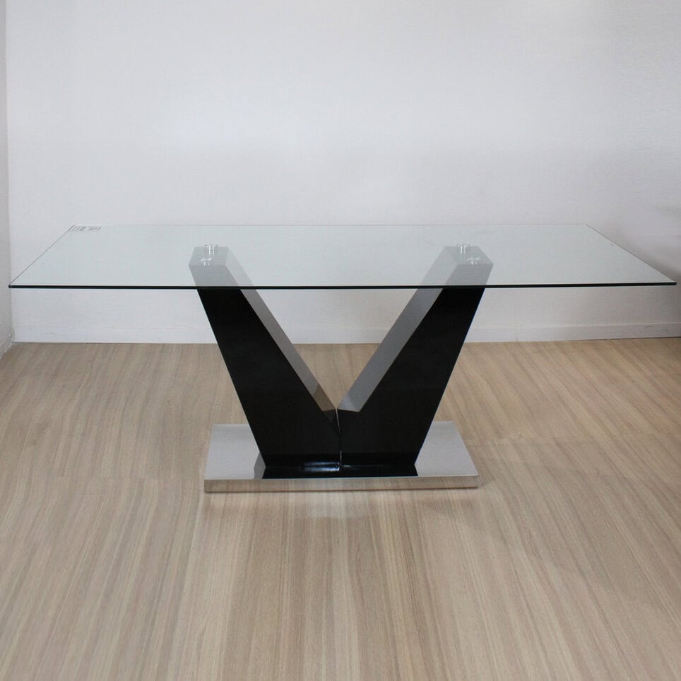 MESA LOFT RECTANGULAR DE VIDRIO 200CM – Tienda May