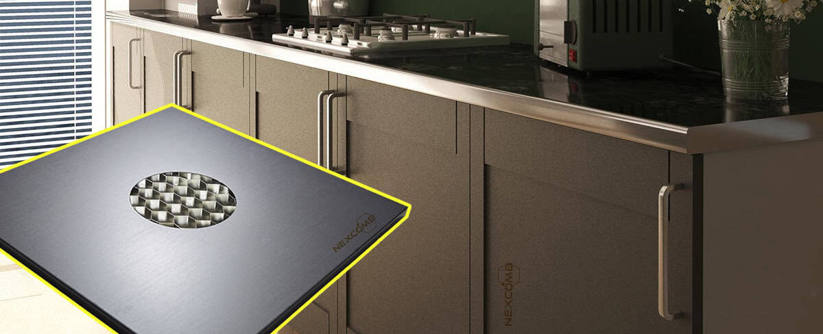 Modular Kitchen Cabinet Shutters Using Aluminium Honeycomb Core