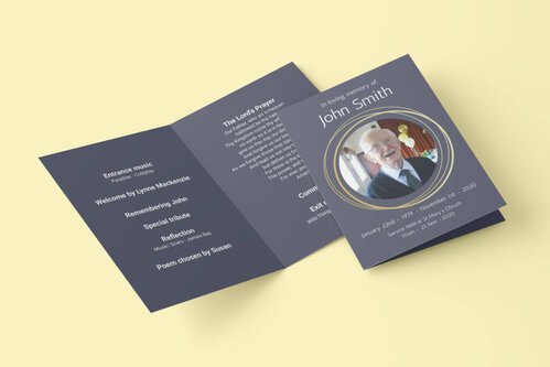 Modern funeral order of service - Funeral Order Of Service Printing