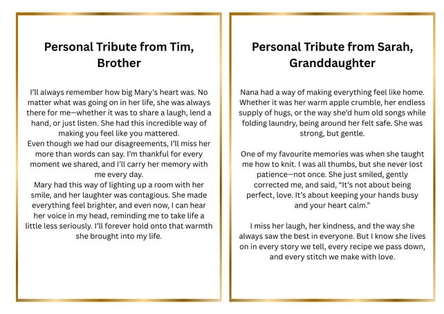 10 Powerful Closing Words For a Funeral Service - Funeral Order Of ...