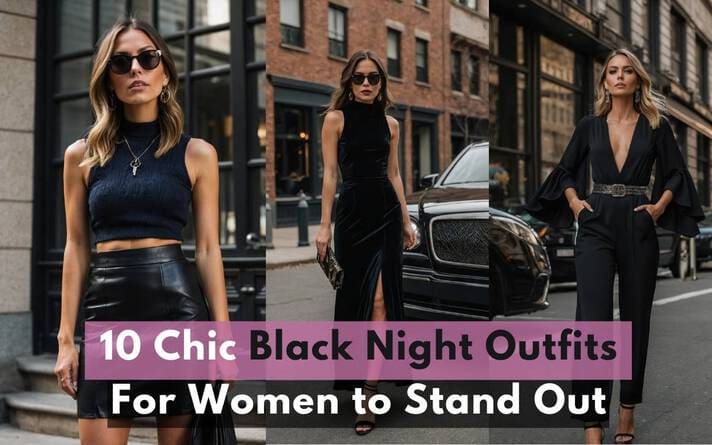 10 Chic Black Night Outfits For Women To Stand Out