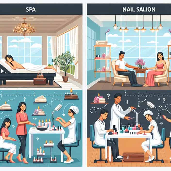 Discover the Differences: Spas vs. Nail Salons