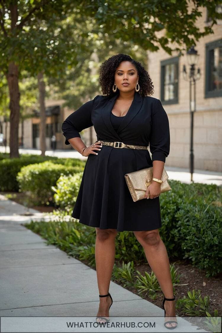 12 Black Plus-Size Outfits For Women To Flaunt Their Curves