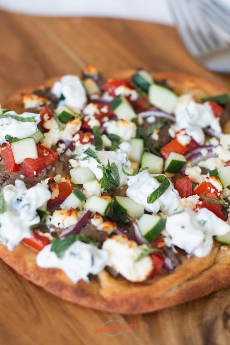 Gyro Pizza Recipe – Savoring The Good®