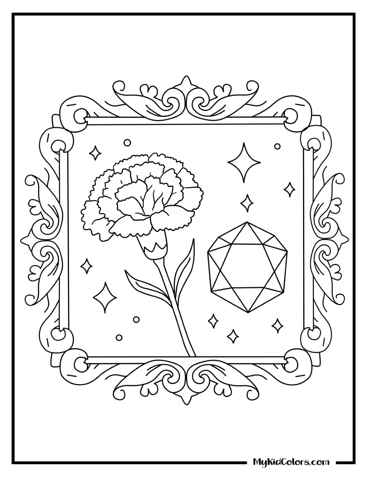 free printable january coloring pages for adults