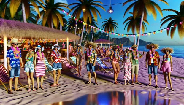 What To Wear For A Caribbean Themed Party? Bright, Tropical