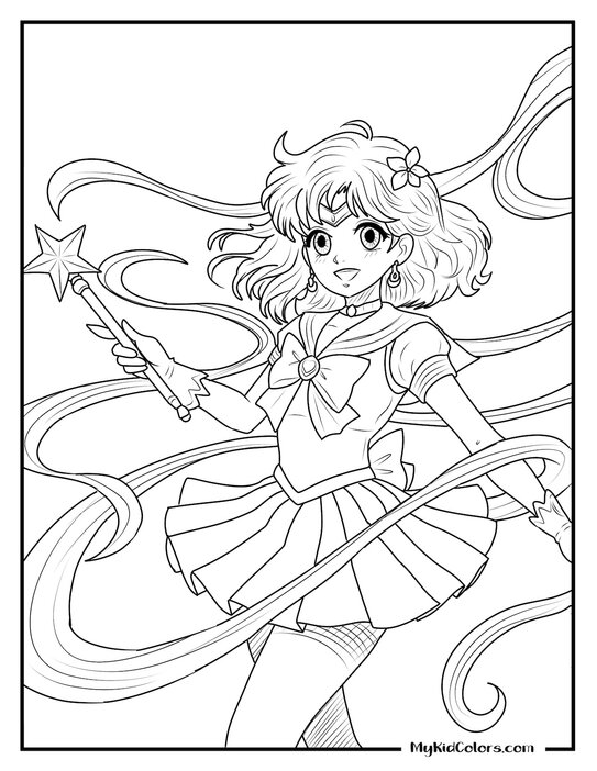 15 Free Anime Coloring Pages for Fans of All Ages