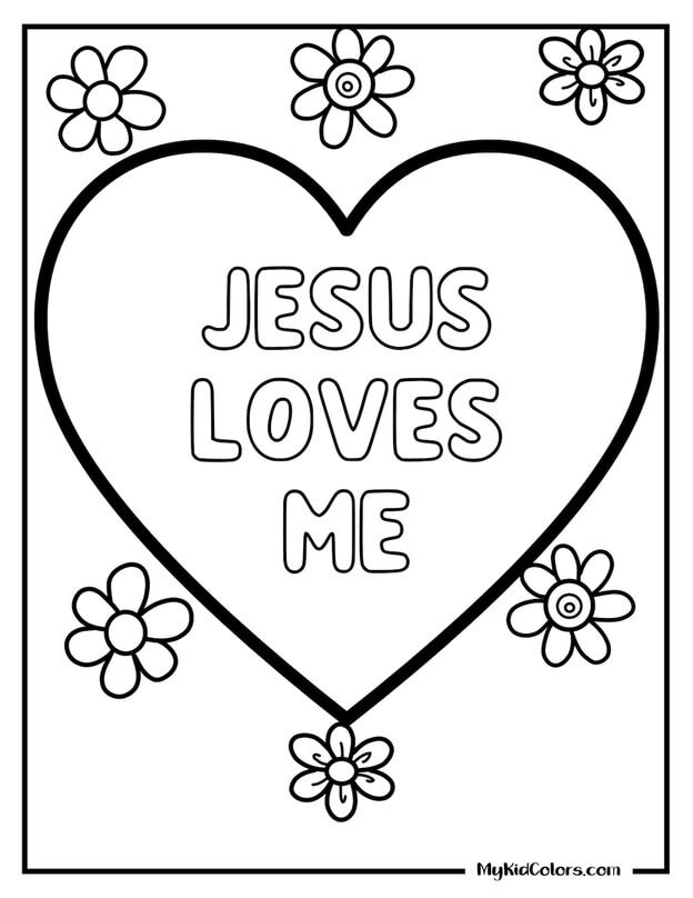 15 Free Jesus Loves Me Coloring Pages (Free PDF Printables)
