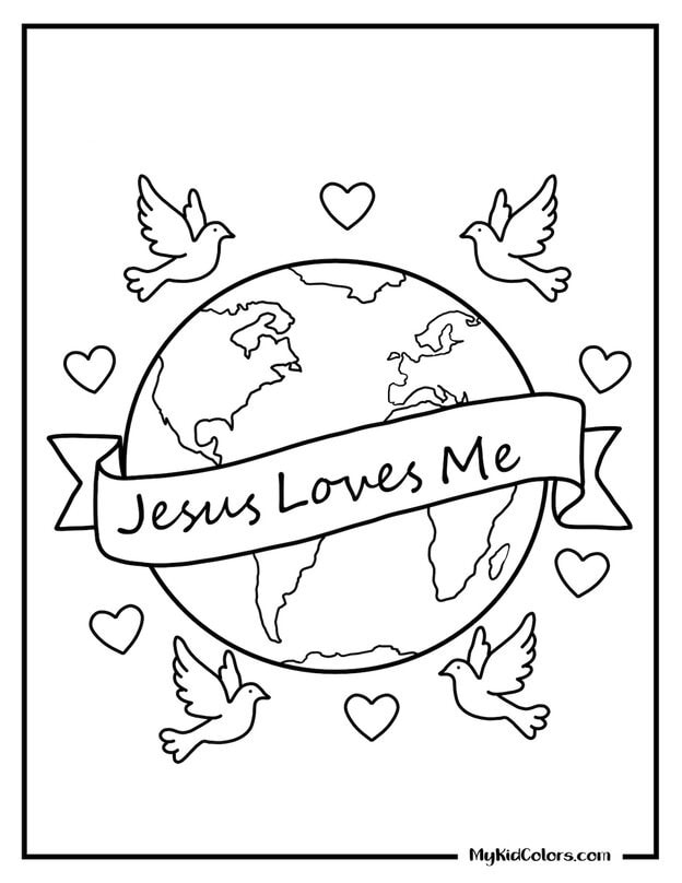 15 Free Jesus Loves Me Coloring Pages (Free PDF Printables)