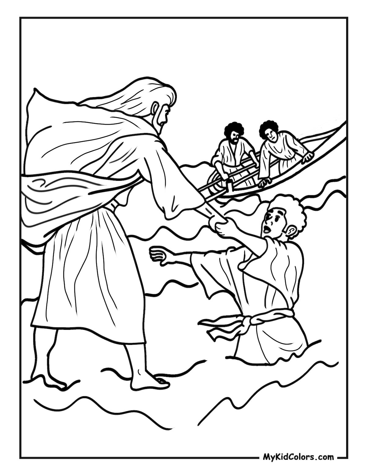 free jesus coloring book