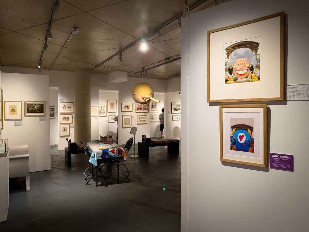 inside cartoon museum