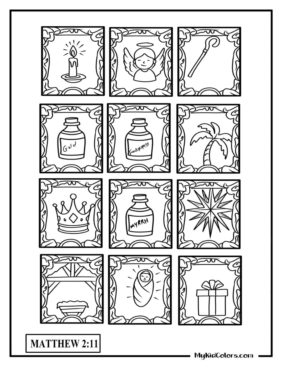 advent coloring pages printable free