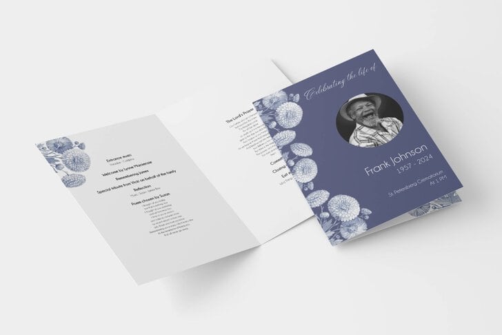 Funeral Order of Service Printing: Custom Designs, Templates ...