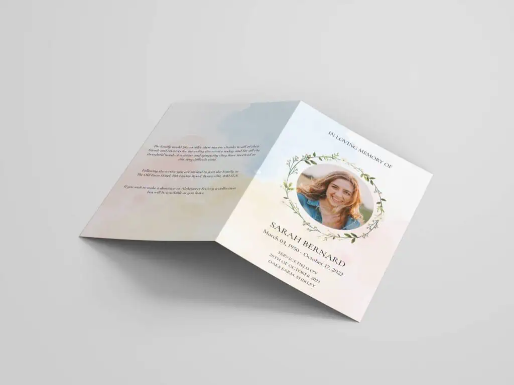 Funeral Order of Service Examples That Celebrate Life, Love, and Legacy ...