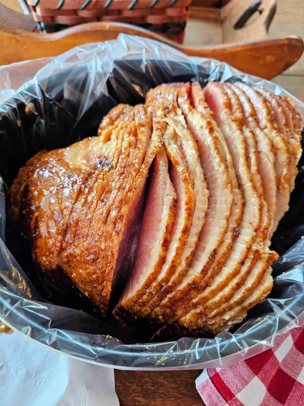 Crockpot Honey Mustard Ham - My Homemade Roots