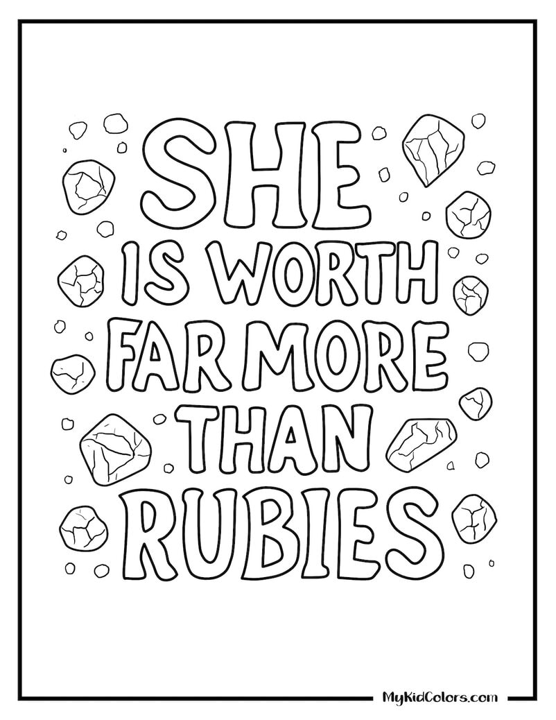 15 Proverbs Coloring Pages That Bring Scripture to Life for Kids & Adults