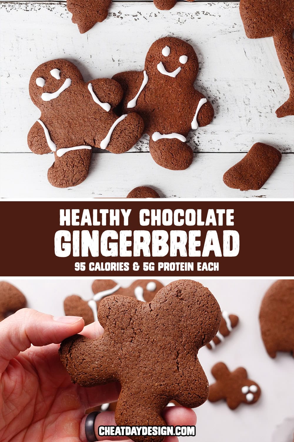 Chocolate Gingerbread Cookies (High-Protein)